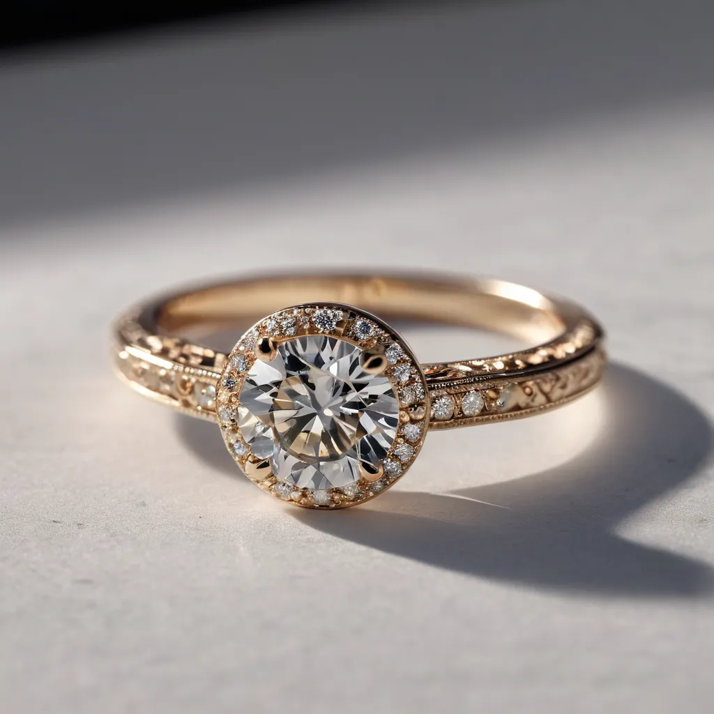 The Allure of Round Engagement Rings with Thin Bands