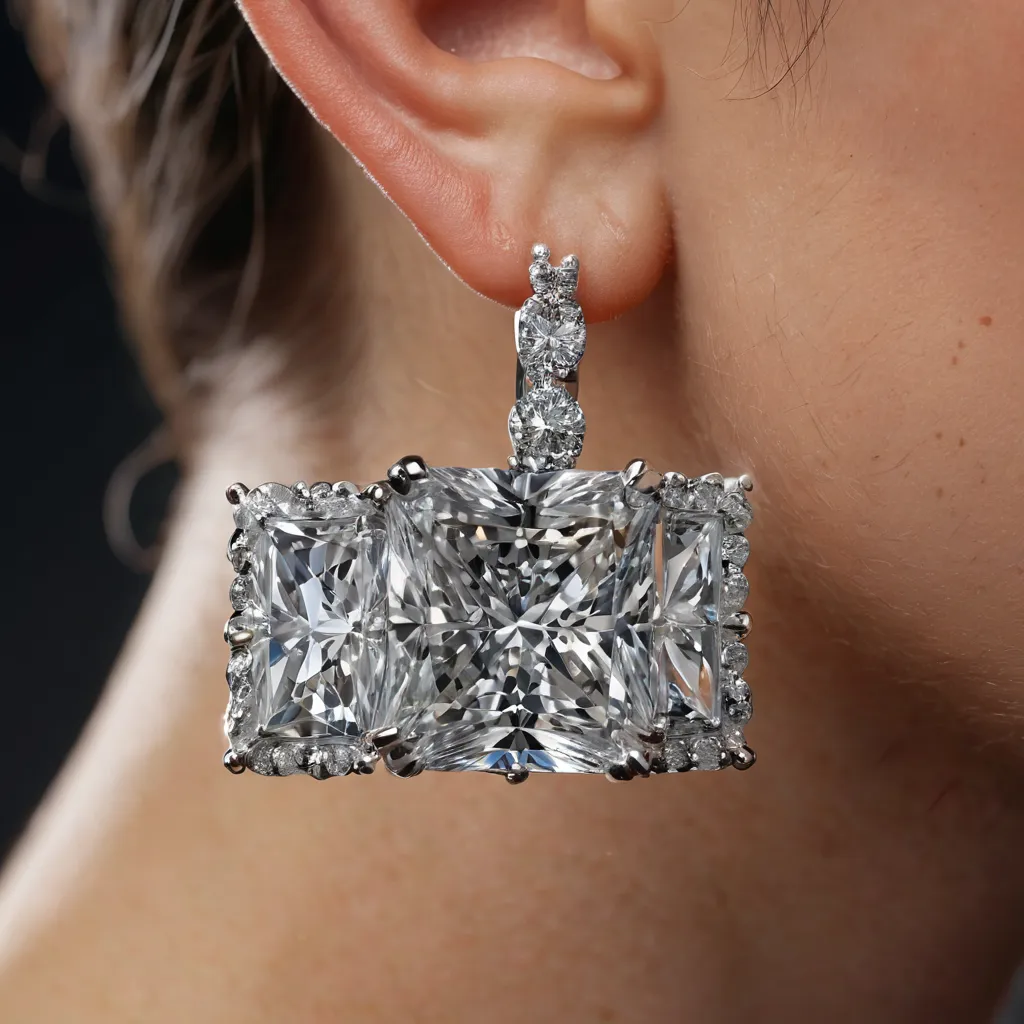 Lab-Created Princess Cut Diamond Earrings: A Deep Dive
