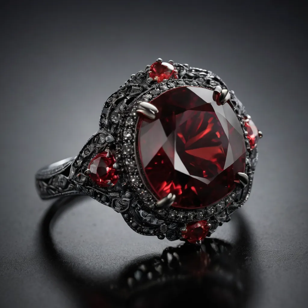 The Allure of Black Ruby Engagement Rings